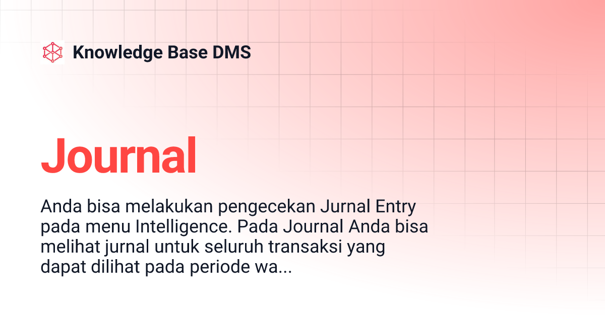 Journal | Knowledge Base DMS